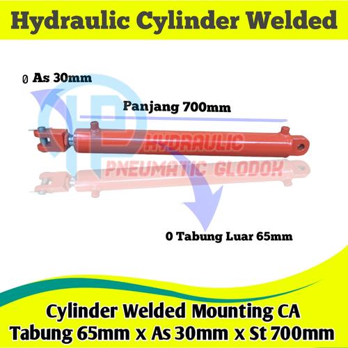 Jual Hydraulic Cylinder Welded CA + Y Tabung Luar 65xAs30xStroke 700 ...