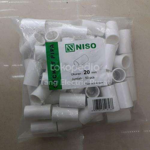 Jual Sok Conduit 20mm Niso / Sok niso 20mm / Sok pipa 20mm / Sambungan Pipa - Jakarta Pusat ...