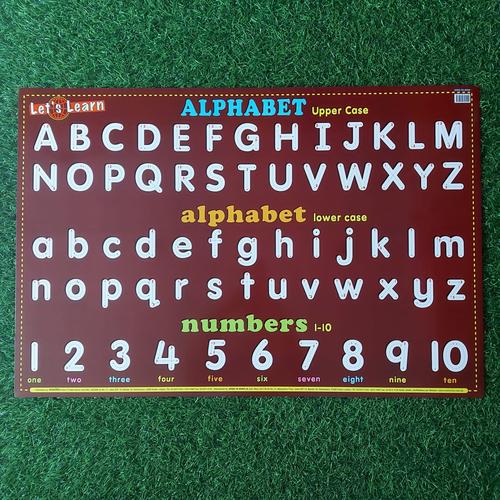 Jual Chart Let's Learn Alphabet Upper Case, Alphabet Lower Case ...