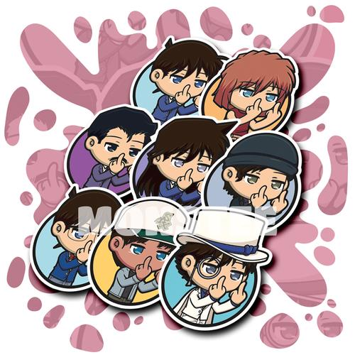 Jual Stiker Anime Chibi Detetive Conan Shinichi Kudo Ran Kaitou Kid ...