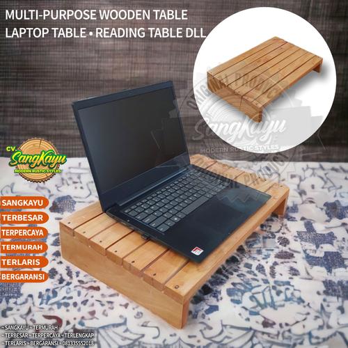 Jual Meja monitor kayu komputer meja laptop table monitor table ...