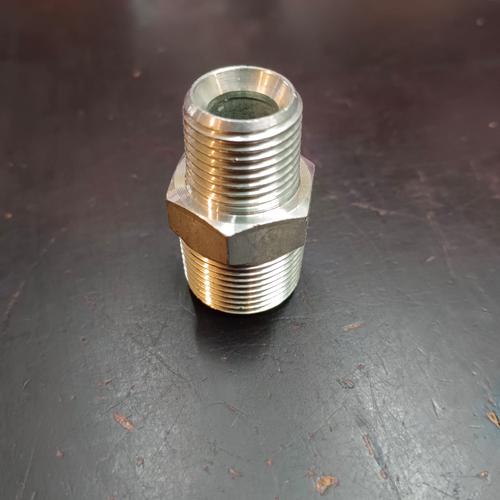 Jual nepple drat 3/8" npt to 1/2" npt / nepple hidrolik / elbow ...