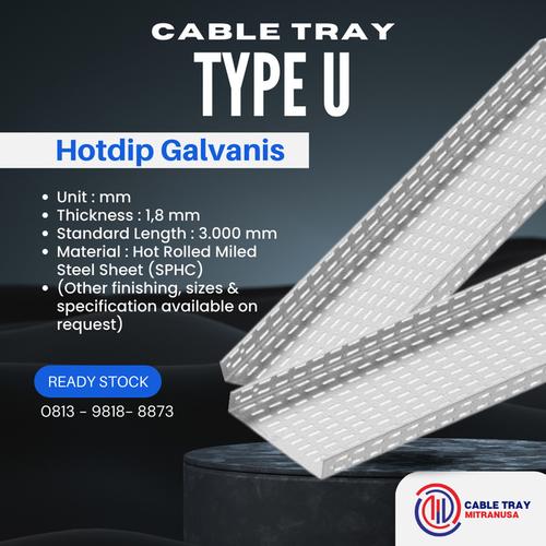 Jual Kabel Tray U 300x100x3000mm Hotdip Galvanis 1,8mm - Kab. Tangerang ...