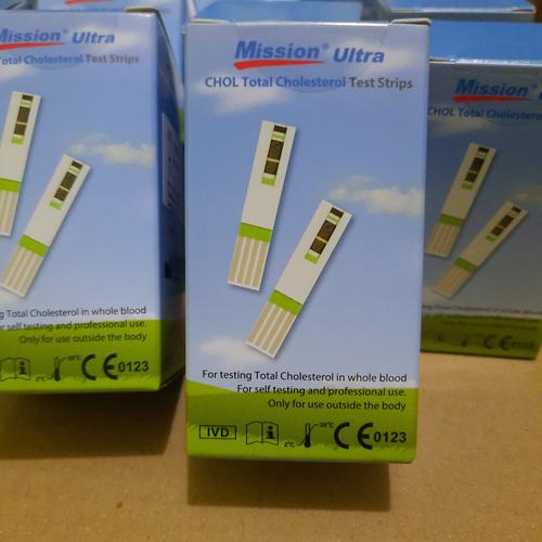 Jual Strip kolesterol Mission Ultra isi 25test / Cholesterol Mission ...