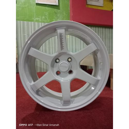 Jual velg te37 ring 17 lebar 8 lubang 4 100 et 42 pnp jazz,yaris,sigra ...