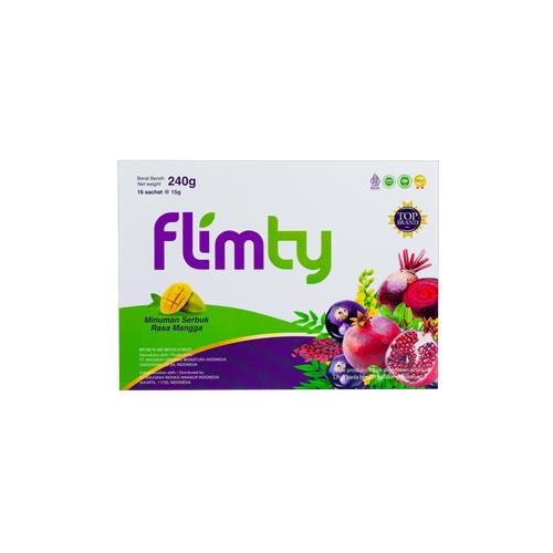 Jual Flimty Official 1 Box 16 Sachet Flymty Flimtea Flimti Fiber ...