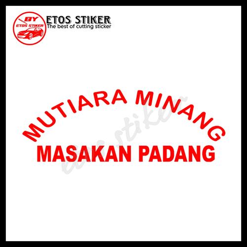 Jual stiker tulisan kaca Rumah makan padang cutting sticker masakan ...