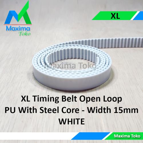 Jual XL Timing Belt Open Loop PU Steel Core Lebar 15mm Per 50CM WHITE - Harga Per 50CM - Kota ...
