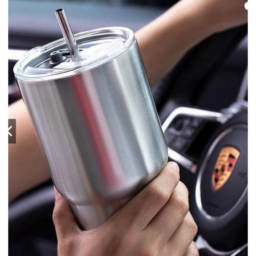 Jual Tumbler jumbo mug 900ml/Termos Cup botol Stainless Free Sedotan ...