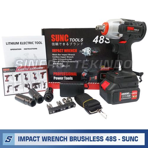 Jual Mesin Bor Pembuka Baut Baterai - SUNC 48S Cordless Impact Wrench ...