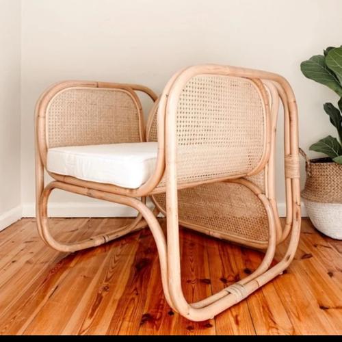Jual sofa rotan - kursi rotan - Rattan webbing chair - Rattan lounge ...