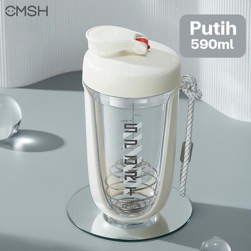 Jual CMSH-1763 Botol Minum Portable Olahraga Botol Shaker Gym Kantor 590ML - Putih - Kab ...