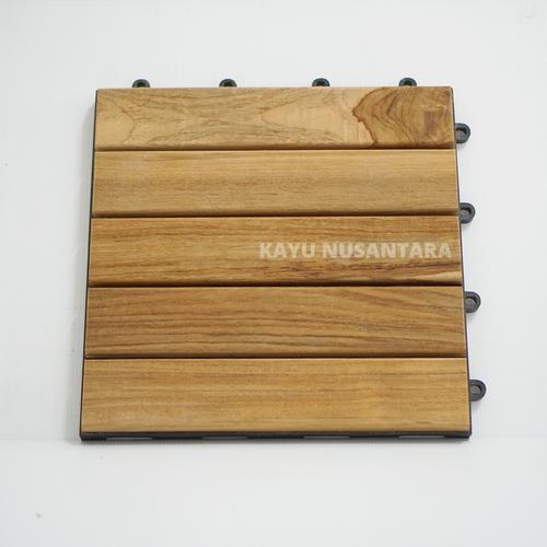 Jual Decking Tile Lantai Kayu Jati uk 30cm X 30cm Bisa Bongkar Pasang ...