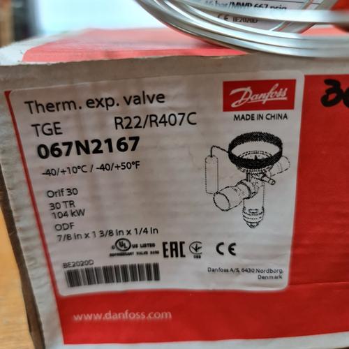 Jual DANFOSS Expansi Valve TGE/TGEX 30TR for R22/R407c, 067N2167 - Jakarta Utara - ciptalestari ...