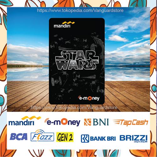Jual KARTU EMONEY ETOLL LOGO STAR WARS SUPERHERO MANDIRI BRI BNI BCA 1 ...