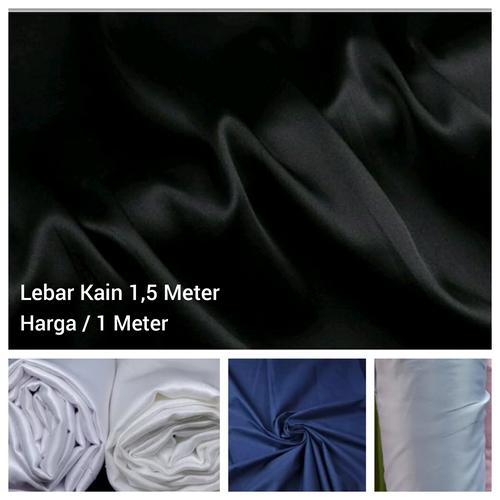 Jual Kain Satin Hitam/Kain Hitam/Kain Hitam Polos/Kain Hitam Background ...