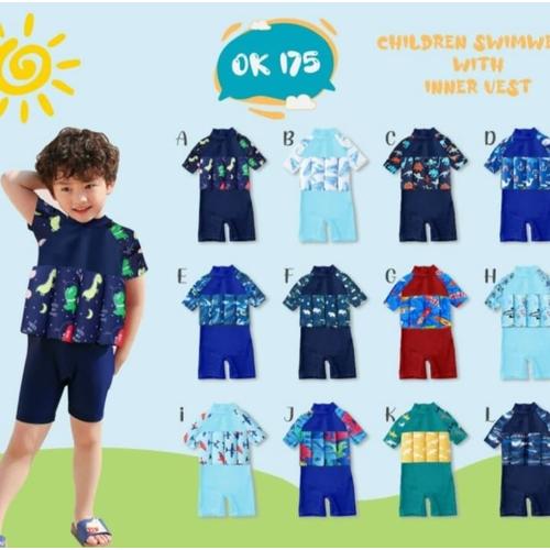 Jual HONEY - BJ363A Baju Renang Pelampung 100-150 Anak Cowok Balita ...