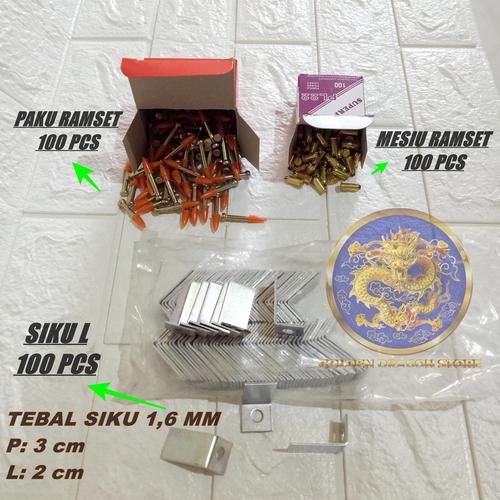 Jual Paku Ramset Gun + Mesiu Ramset Gun + SIKU L - PKU,MESIU,L 1,6 ...