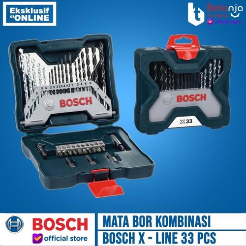 Jual BOSCH Mata Bor Kombinasi Obeng Set X-Line 33 Pcs Screwdriver Drill ...