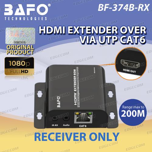 Jual HDMI Extender Via UTP Cat6 200 Meter BF-374B BAFO - RX ONLY ...