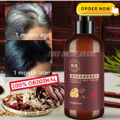 Jual Shampo penutup penghitam uban rambut permanen 300ml blackening ...