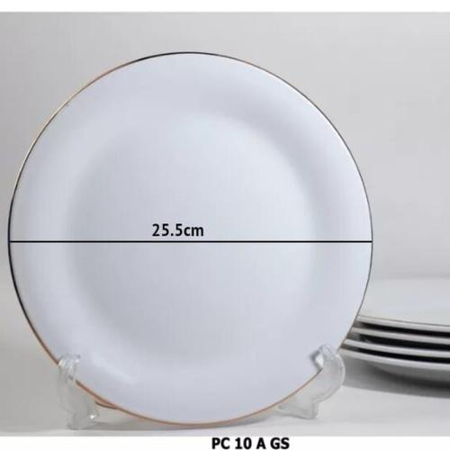 Jual Piring makan ceper keramik KFC Lis mas PC10A-GS (6pcs) Indo ...