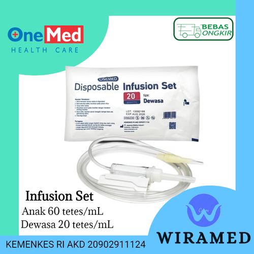 Jual Infuset Selang Infus Dewasa & Anak Onemed / Infuset Adult & Child ...