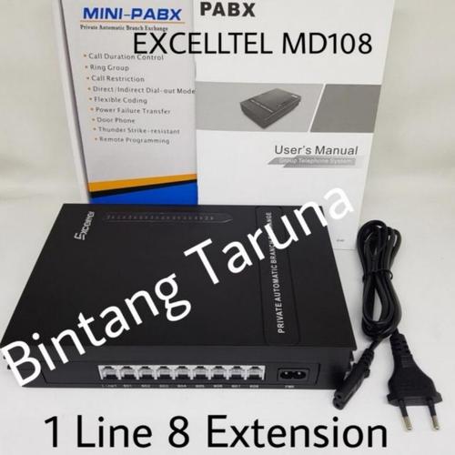 Jual MINI PABX EXCELLTEL MD108 PABX 1 LINE 8 EXT PABX EXCELLTEL MD-108 ...