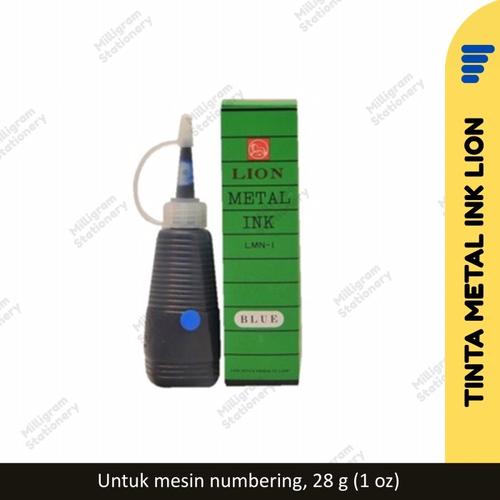 Jual Tinta Metal Ink Lion/ Stempel Numbering Numerator - Merah ...