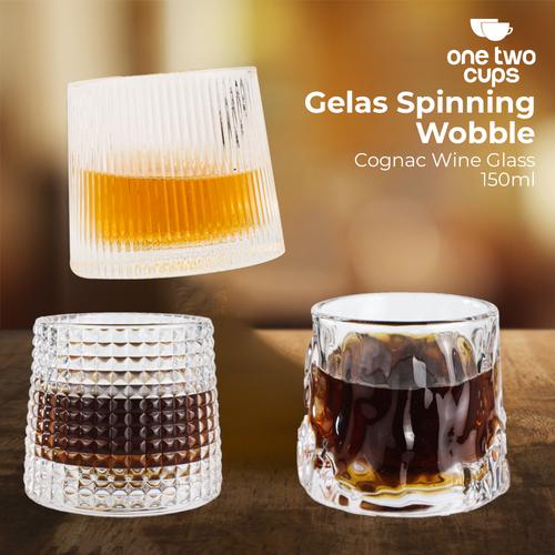 Jual One Two Cups Gelas Spinning Wobble Cognac Wine Glass 150ml - YJ101 - Tree - Jakarta Barat ...