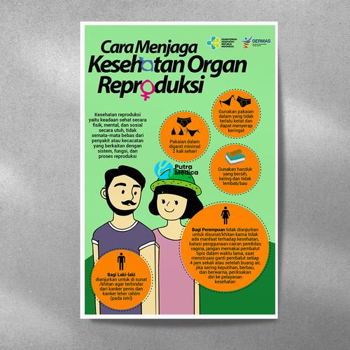 Jual Poster Kesehatan Menjaga Organ Reproduksi A3+ / Gambar Edukasi ...