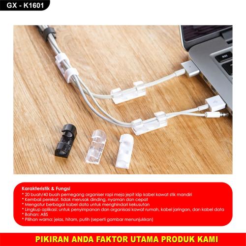 Jual Klip Penjepit Kabel Klem Perapih kabel WIRE HOSE CLAMP ISI 20 PCS ...