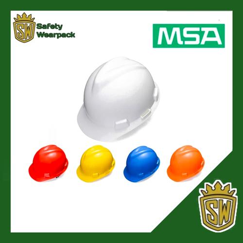 Jual Helm MSA Vguard Ori + Fastrack / Helm Safety Ori USA - Putih ...