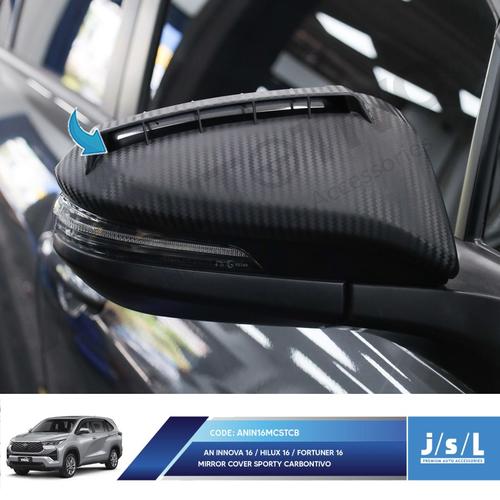 Jual Cover Spion Innova Reborn/Miror Cover Carbontivo innova zenix ...