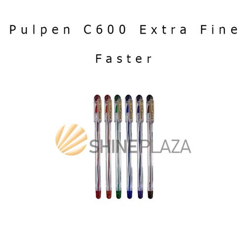 Jual Pulpen Faster C600 Extra Fine 0.7mm - Bolpen Pena Pen Semi Gel 0,7 ...
