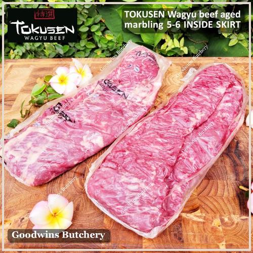 Jual 1kg 1pc wagyu beef Tokusen marbling 5 INSIDE SKIRT aged FROZEN ...