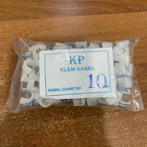 Jual klem kabel listrik 10mm pvc klem wayar wayer plastik clamp - Kota ...