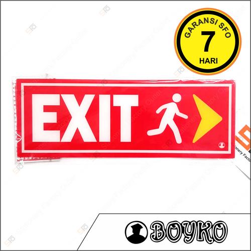 Jual Akrilik Arah Exit - Acrylic Sign Standard 25cm x 9cm - Kiri - Kota ...
