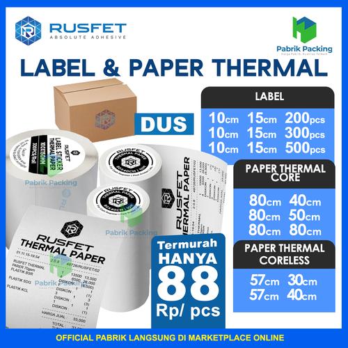 Jual Printer Barcode Thermal Paper Thermal Kertas Struk Kasir Rusfet ...