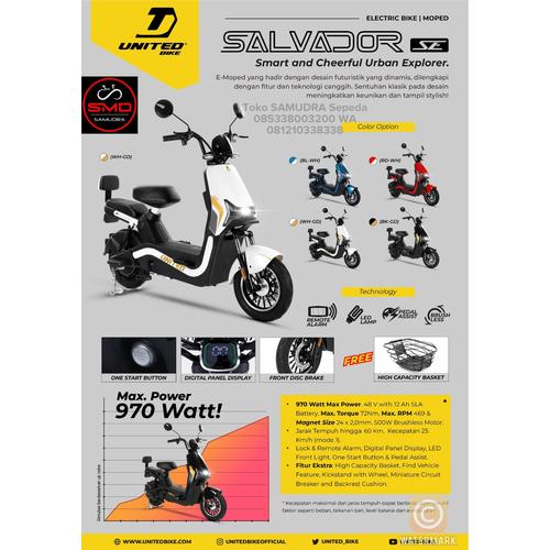 Jual Sepeda Listrik Ebike United Salvador SE 970W 48V 20Ah Murah BDG ...