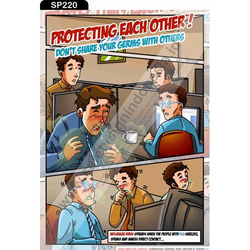 Jual SP220 Poster K3 Safety A2 Blok - Protecting Each Other - Kota Cimahi - SAFETY SIGN ...