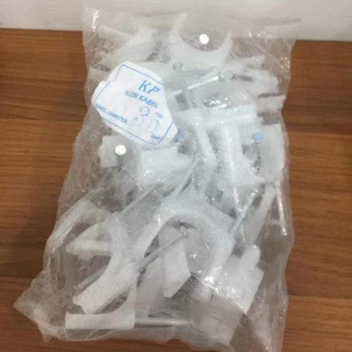 Jual klem pipa listrik 1 inch klem kabel pvc nomer 35 plastik clamp ...