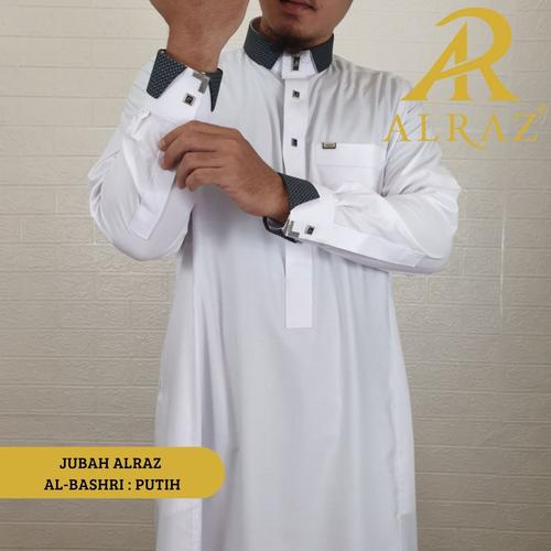 Jual Jubah Gamis Pria Manset Kerah Kemeja + Jubah Al raz Model Al ...