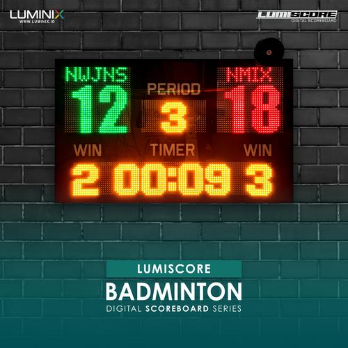 Jual Papan Skor / Scoreboard Bulutangkis / Badminton 115cm X 70cm WiFi ...