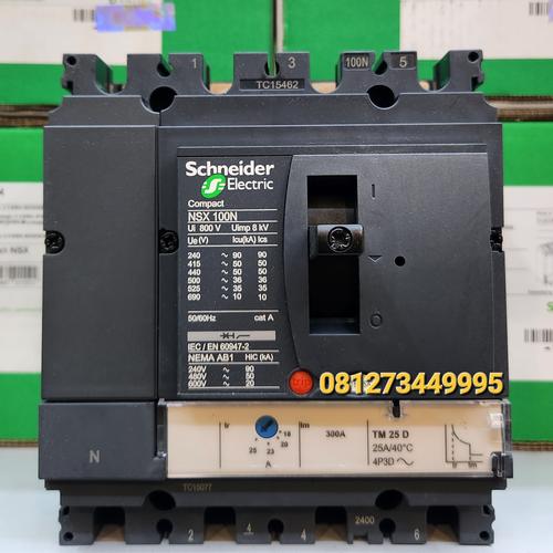 Jual MCCB NSX100N / NSX100F 4P 100A /80A/63A/50A/40A/32A/25A/16A ...