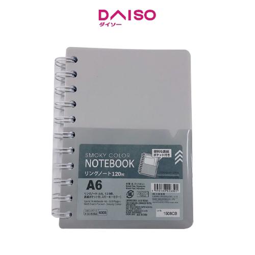 Jual Daiso Spiral Notebook -A6 - 120 Pages - With Front Pocket ...