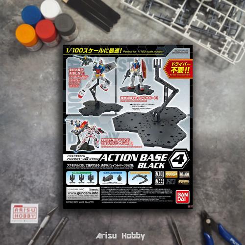 Jual Action Base 4 Black Bandai Gundam Stand Base 1/144 1/100 - Jakarta ...