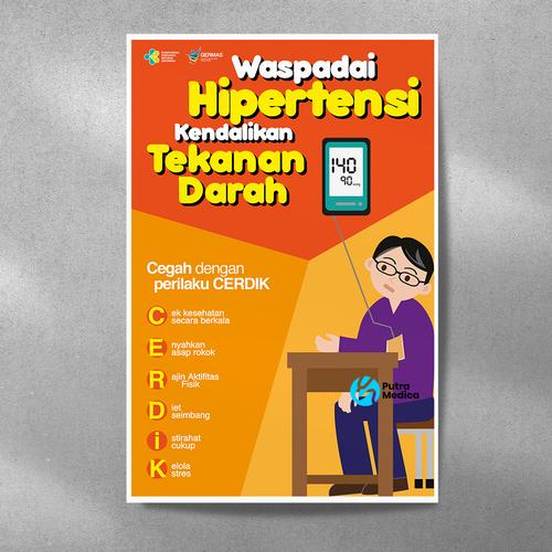 Jual Poster Kesehatan Tekanan Darah Tinggi A3+ / Gambar Edukasi ...