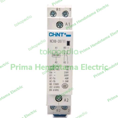 Jual Modular AC Contactor CHINT NCH8-20/11 NCH8 20/11 20A 1NO 1NC 220V ...