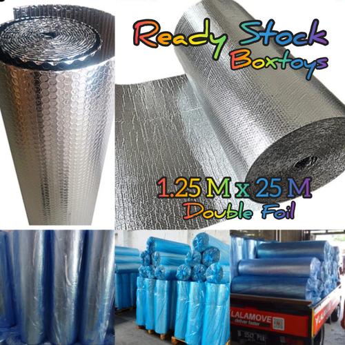 Jual ALUMINIUM FOIL BUBBLE DOUBLE PEREDAM PANAS ATAP TERMURAH/INSULASI ...
